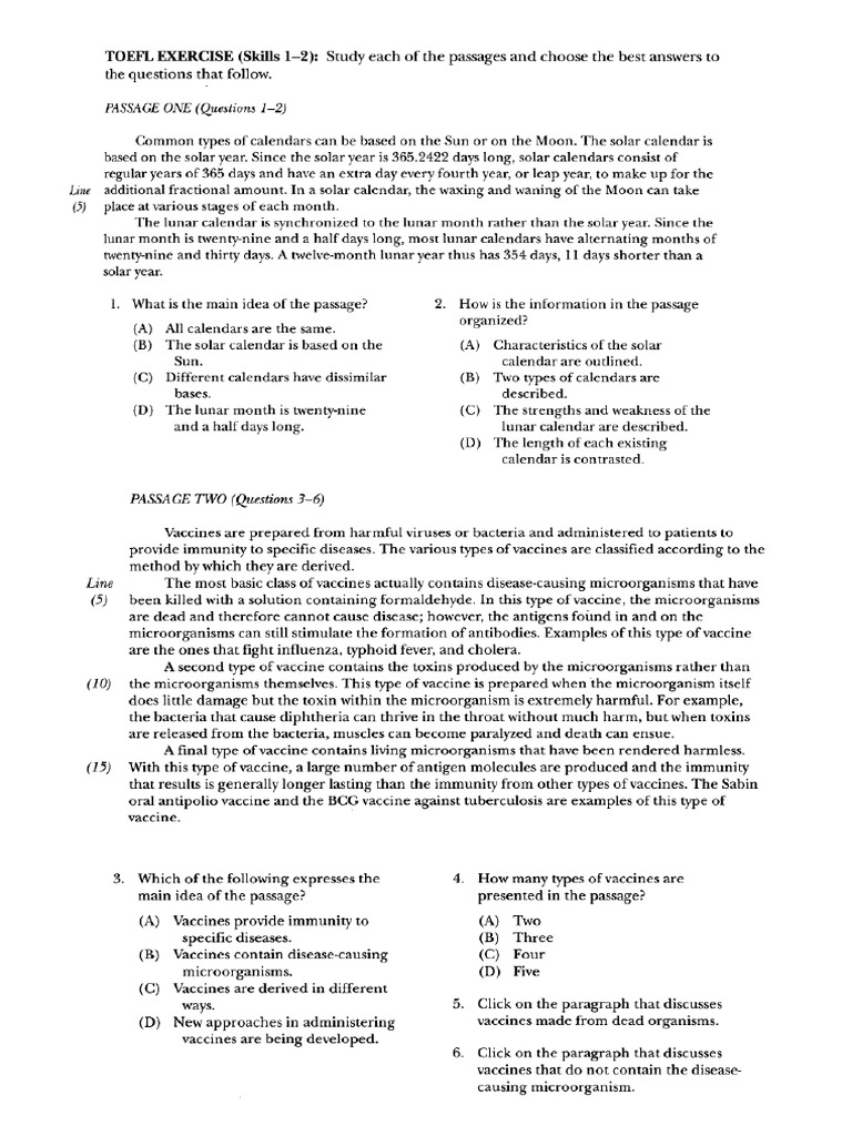 Reading Exercise 1-3 | PDF