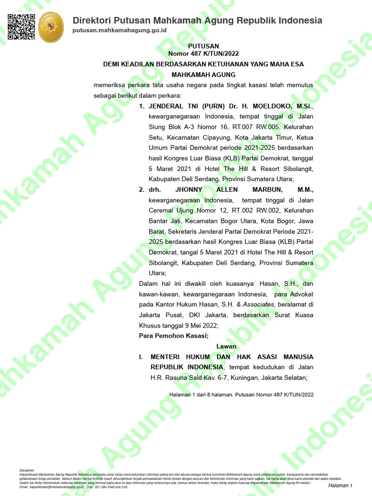 Putusan 487 K Tun 2022 20230909095749 | PDF