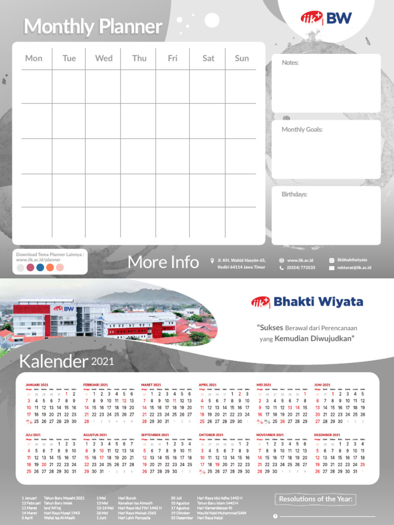 Kalender Hitam Putih | PDF