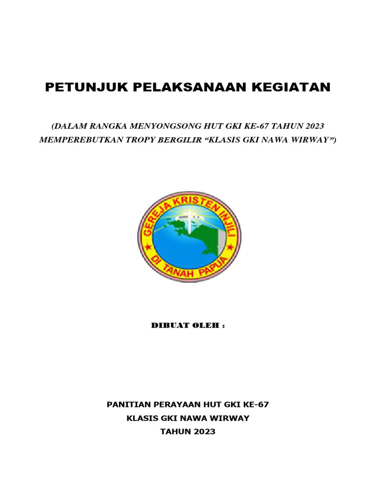 Juklak HUT GKI 2 | PDF