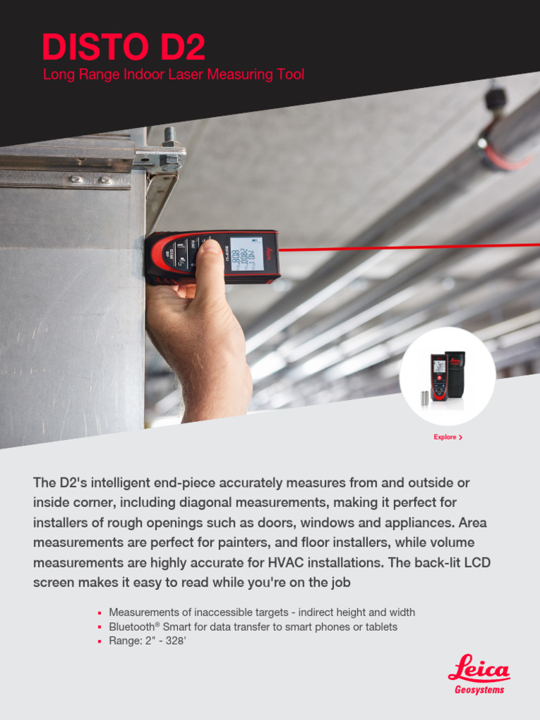 Leica Disto D2 Brochure | PDF