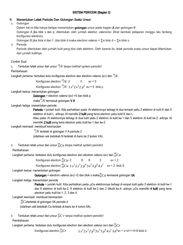 Sistem Periodik SPDF | PDF