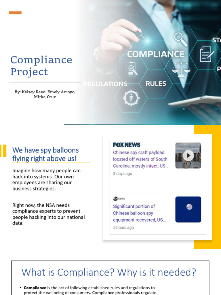 Compliance Project 1 | PDF | Regulatory Compliance | Business