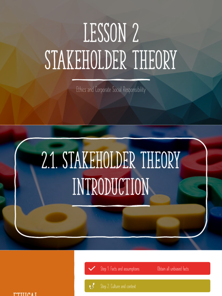 Lecture 2 Ethics&CSR | PDF | Stakeholder (Corporate) | Rights
