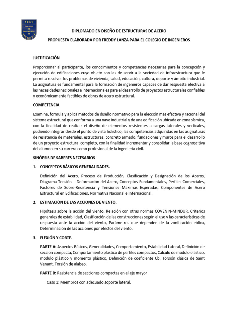 Diplomado en Diseño de Estructuras de Acero | PDF | Pandeo | Resistencia de materiales