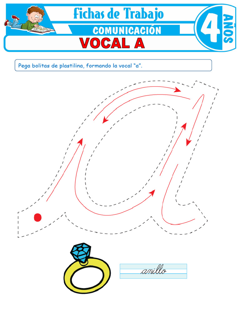 Actividades para la Vocal "A" 4 Años | PDF | Hogar, jardinería y bricolaje