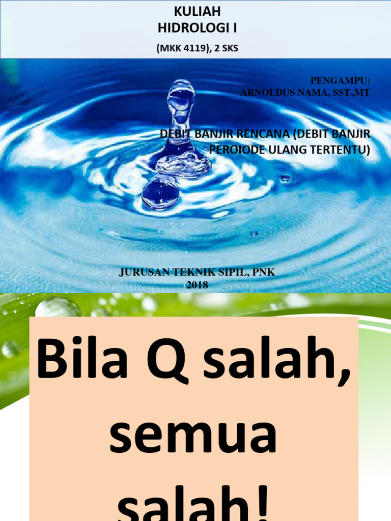 Metode Rasional untuk Debit Banjir | PDF