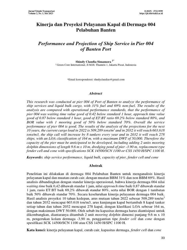 8.+JTT Final+Revision SYN 22+mei+2023 OK | PDF | Shipping | Physical Quantities