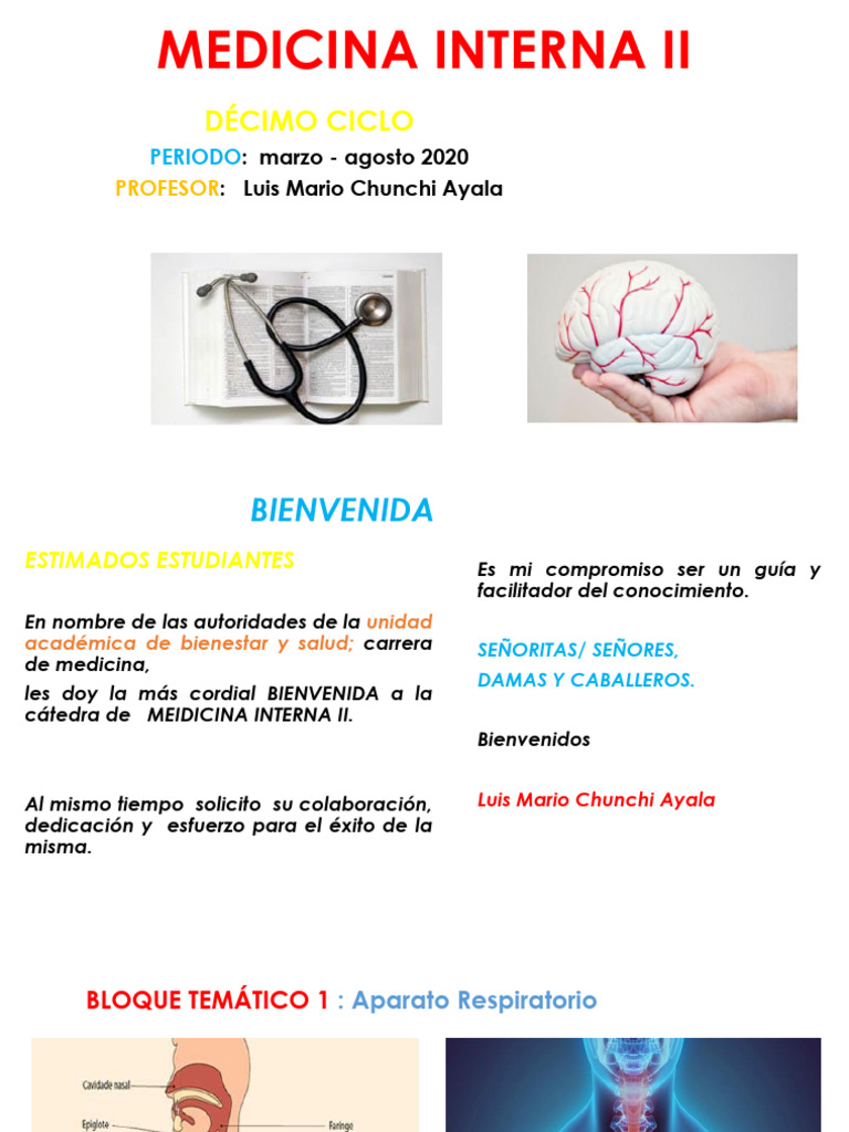 Medicina Interna Ii: Décimo Ciclo | PDF | Ciencia y matemáticas