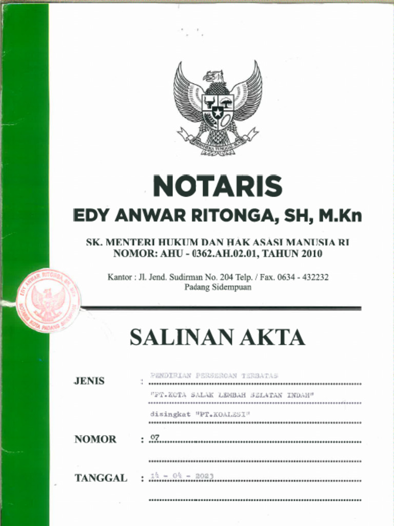 Akta Notaris | PDF