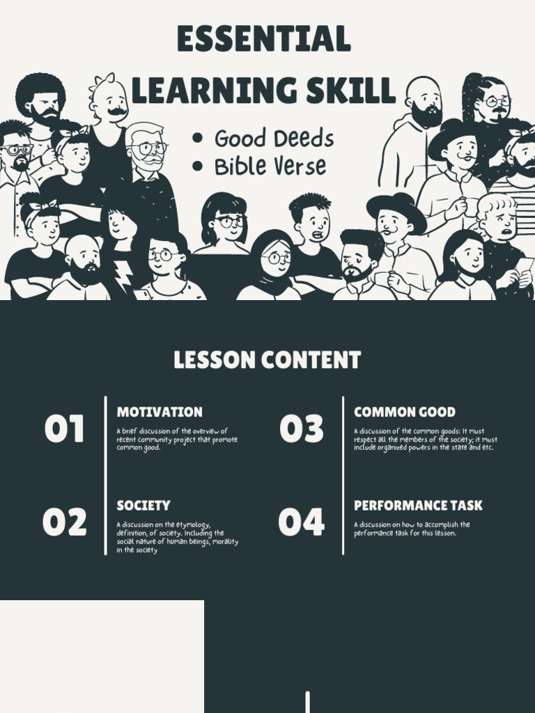 G9 L1-The Society For The Common Good | PDF | Common Good | Society