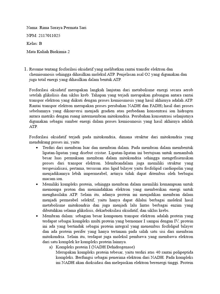 Tugas Biokim 2 | PDF