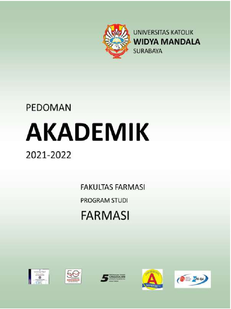 Pedoman Akademik Farmasi 2021-2022 New | PDF