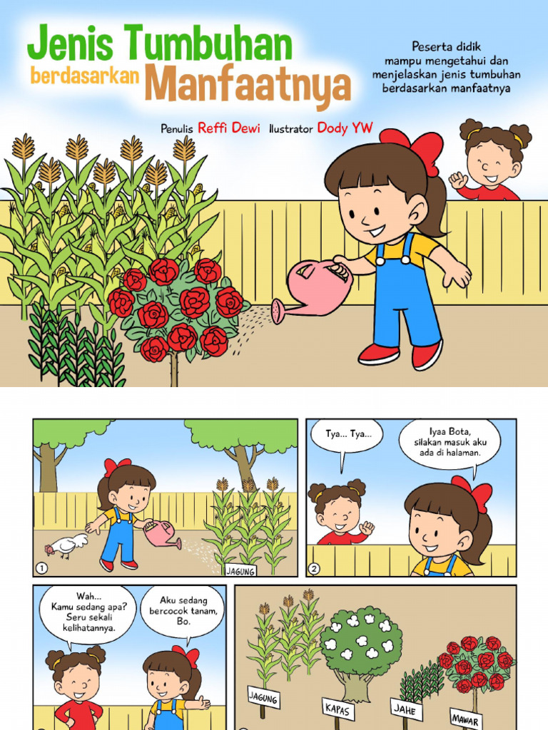 Komik - Jenis Tumbuhan Berdasarkan Manfaatnya | PDF