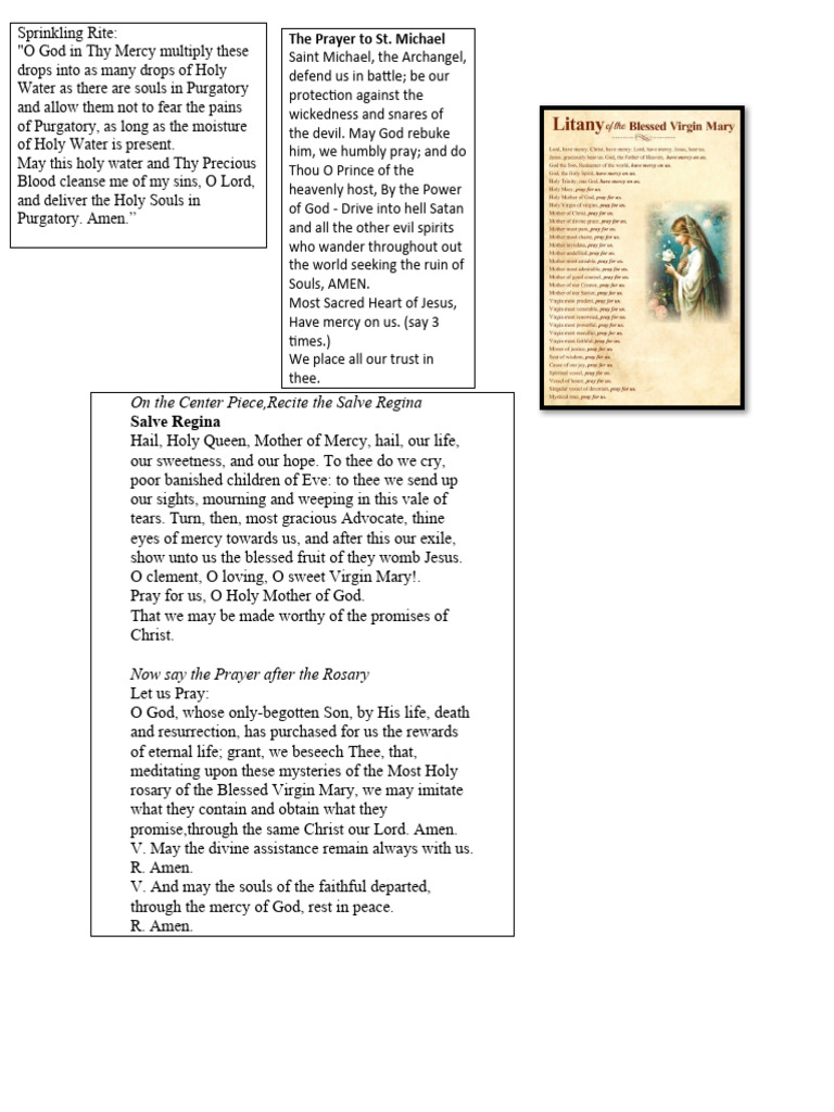 Sprinkling Rite | PDF | Purgatory | Rosary