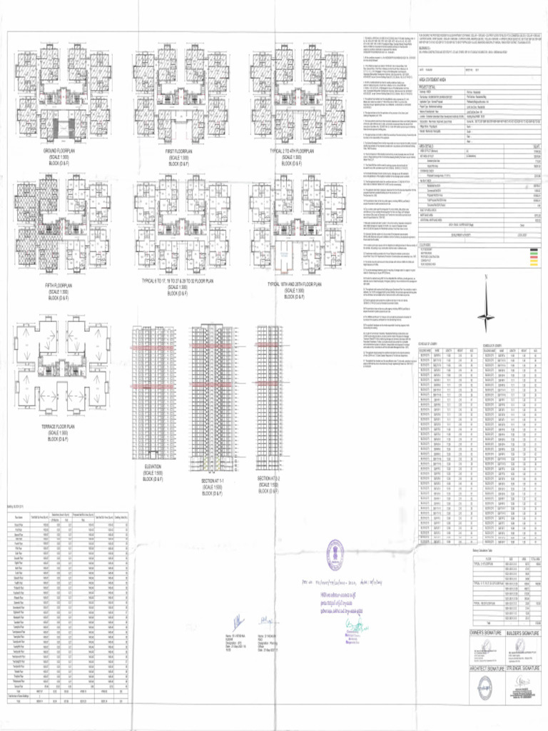 Aparna Zenon Block-D, F Floor Plans | PDF
