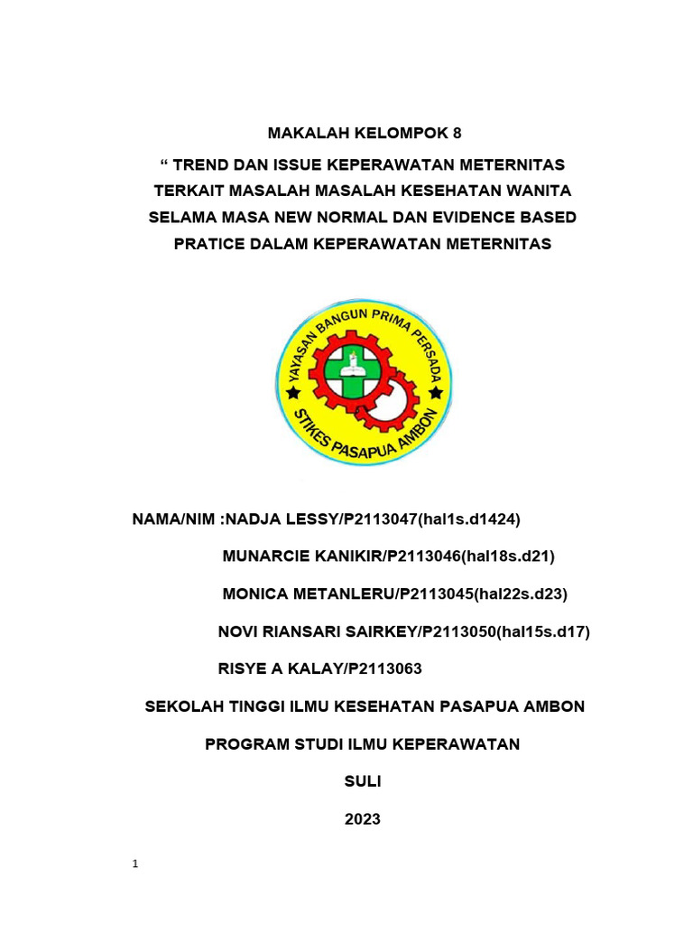 MKLH Keperawatan Meternitas 2 1 | PDF