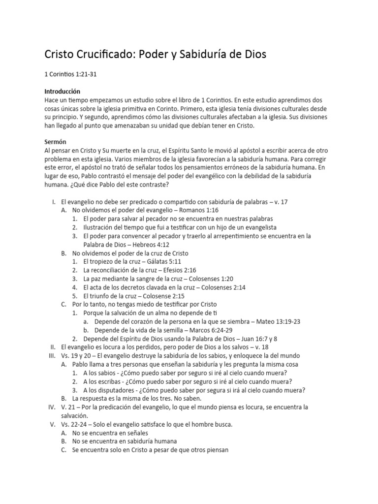 Sermón 3 - Cristo Crucificado | PDF | Cristo (título) | Evangelios