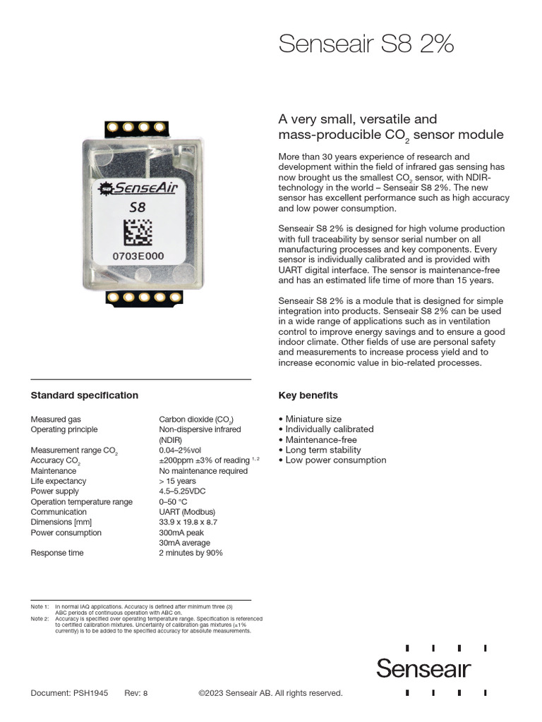 Co2 Sensor Module | PDF