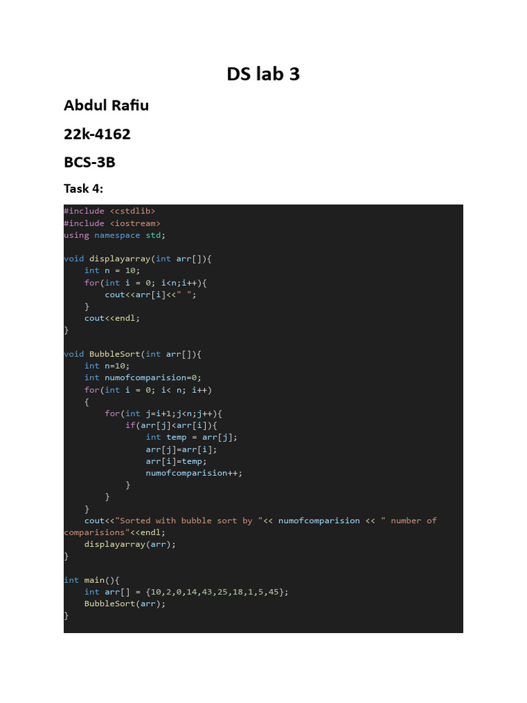 DS Lab 3 | PDF | Computer Programming | Programming Paradigms