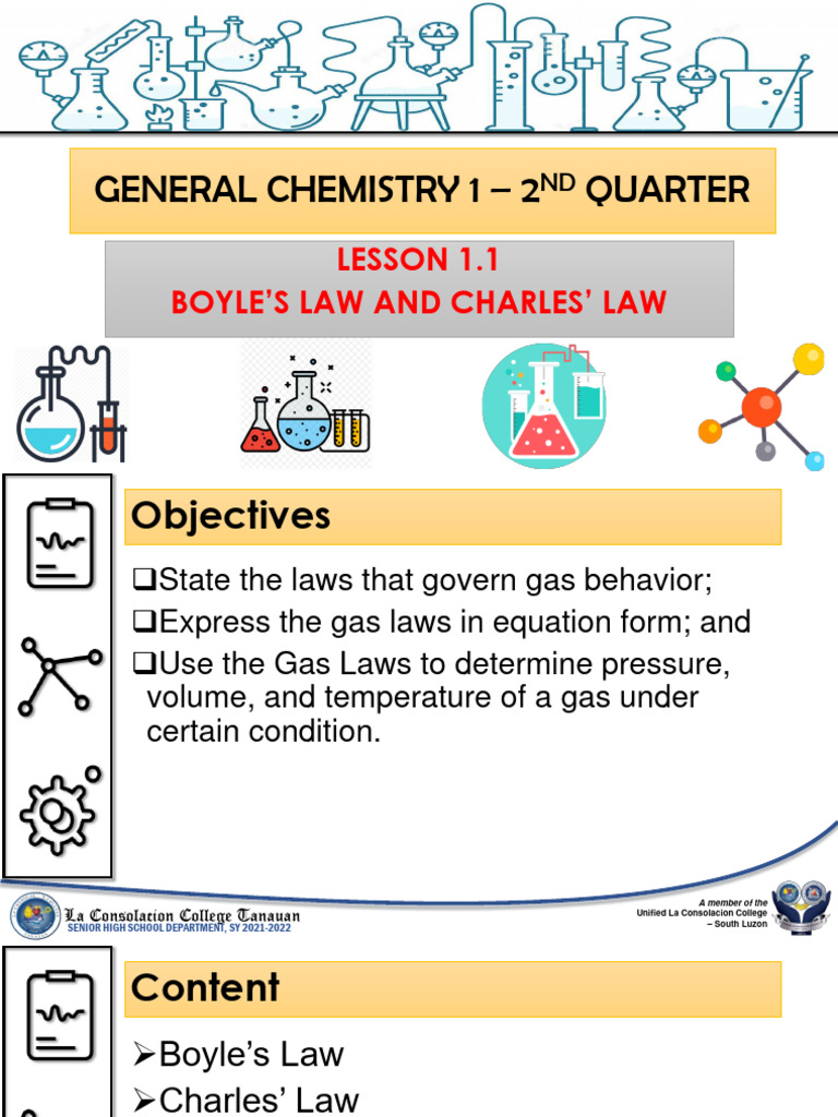 Lesson11 q2 Gas+Laws Agelo1 | PDF | Gases | Physical Chemistry