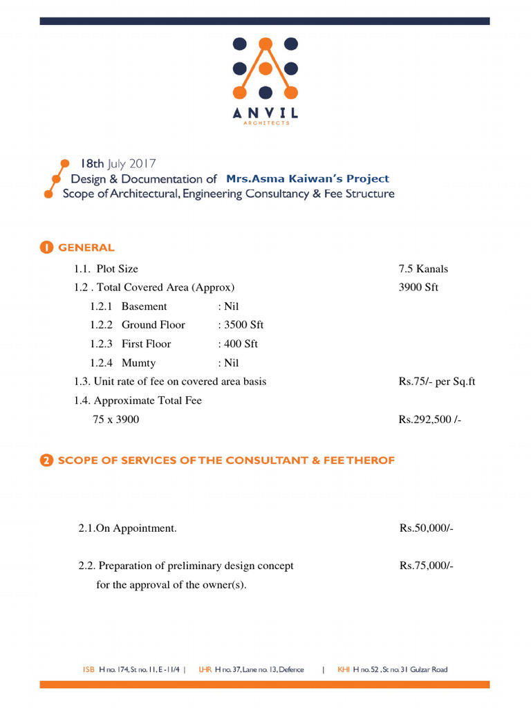 Revised Design Consultancy Contract PN Farmhouse | PDF | Buildings And ...