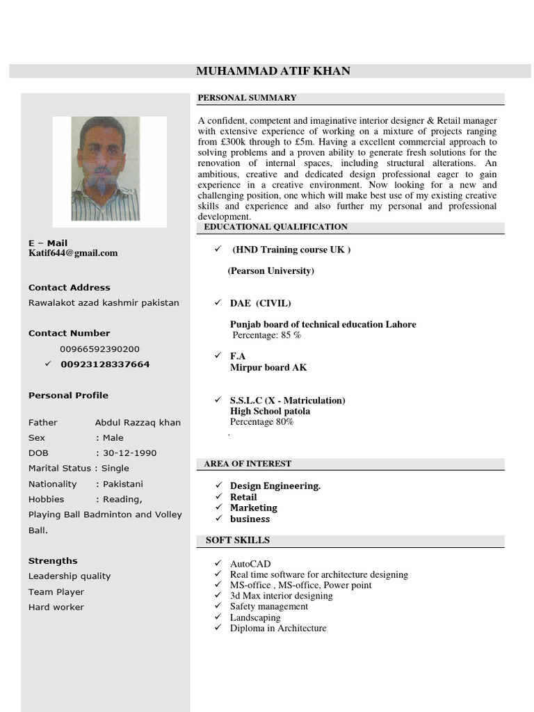 Muhammad Atif Khan | PDF