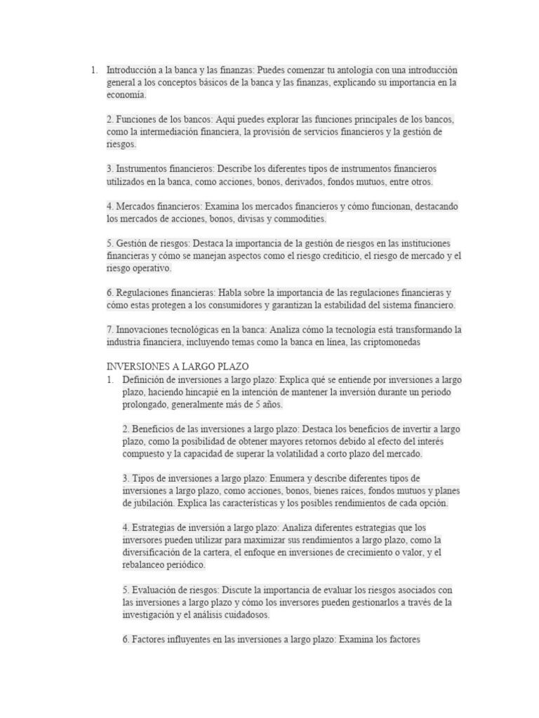 Introducción a La Banca y Las Finanzas | PDF | Póliza de seguros | Seguro