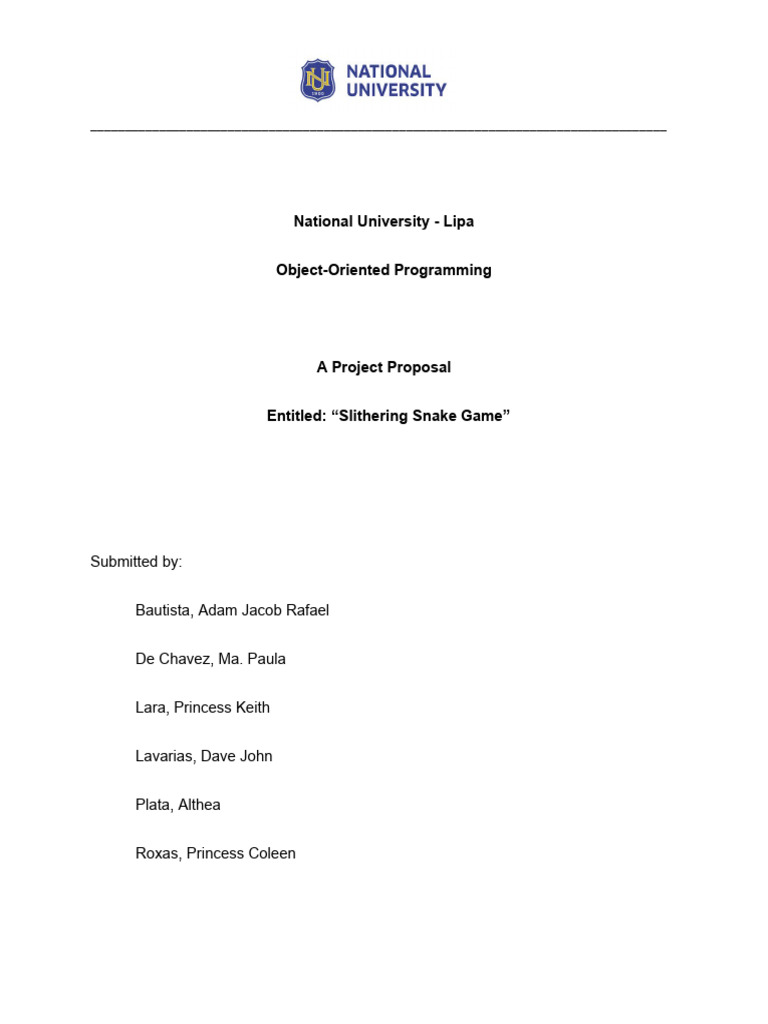 Revised Project Proposal Oop | PDF | Object Oriented Programming | Computing