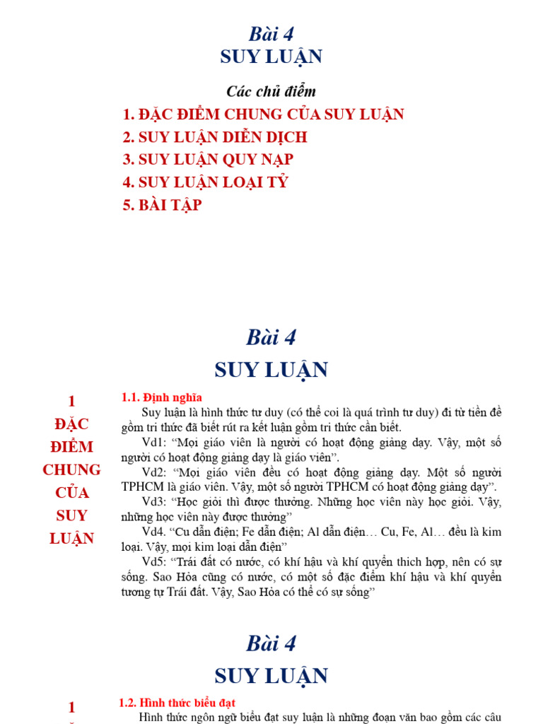 Bài 4. SUY LUẬN | PDF