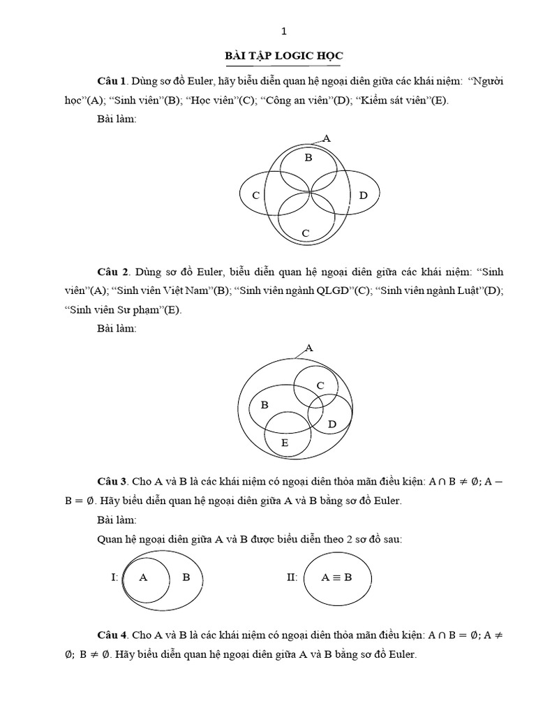 Bài tập logic | PDF