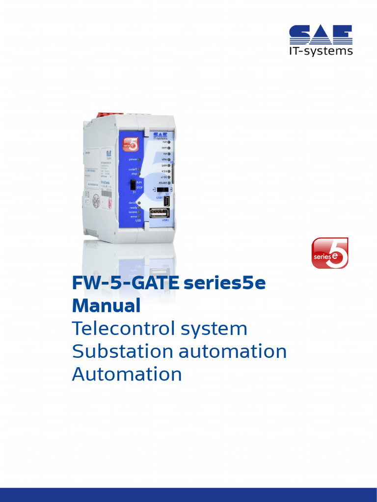 Manual FW 5 GATE Series5e | PDF
