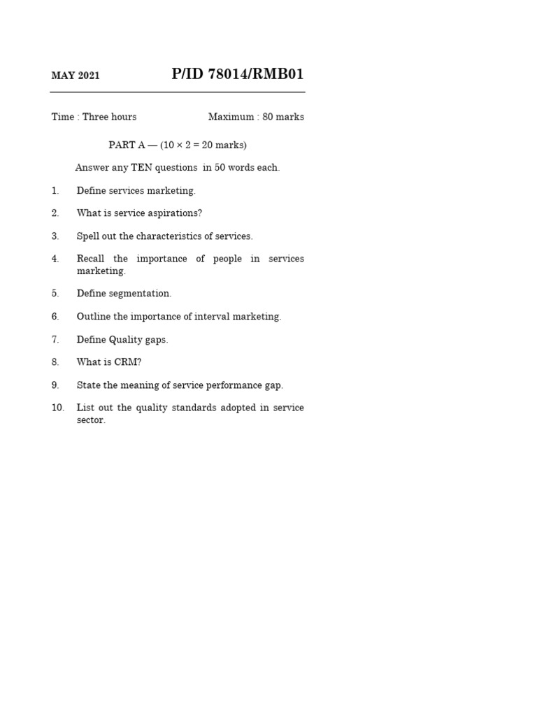 Madras University Mba | PDF | Marketing | Market Segmentation