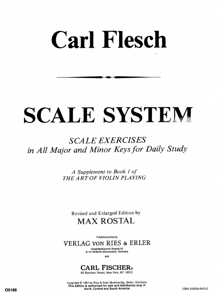 Carl Flesch Scale System | PDF
