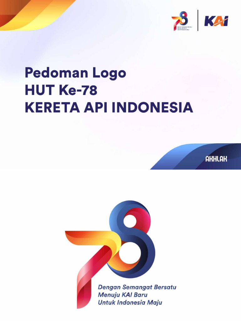 Panduan Logo HUT 78 KAI - Small | PDF