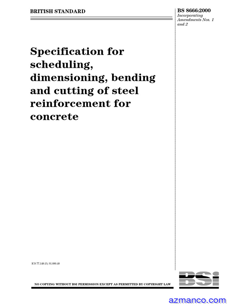 BS 8666 | PDF