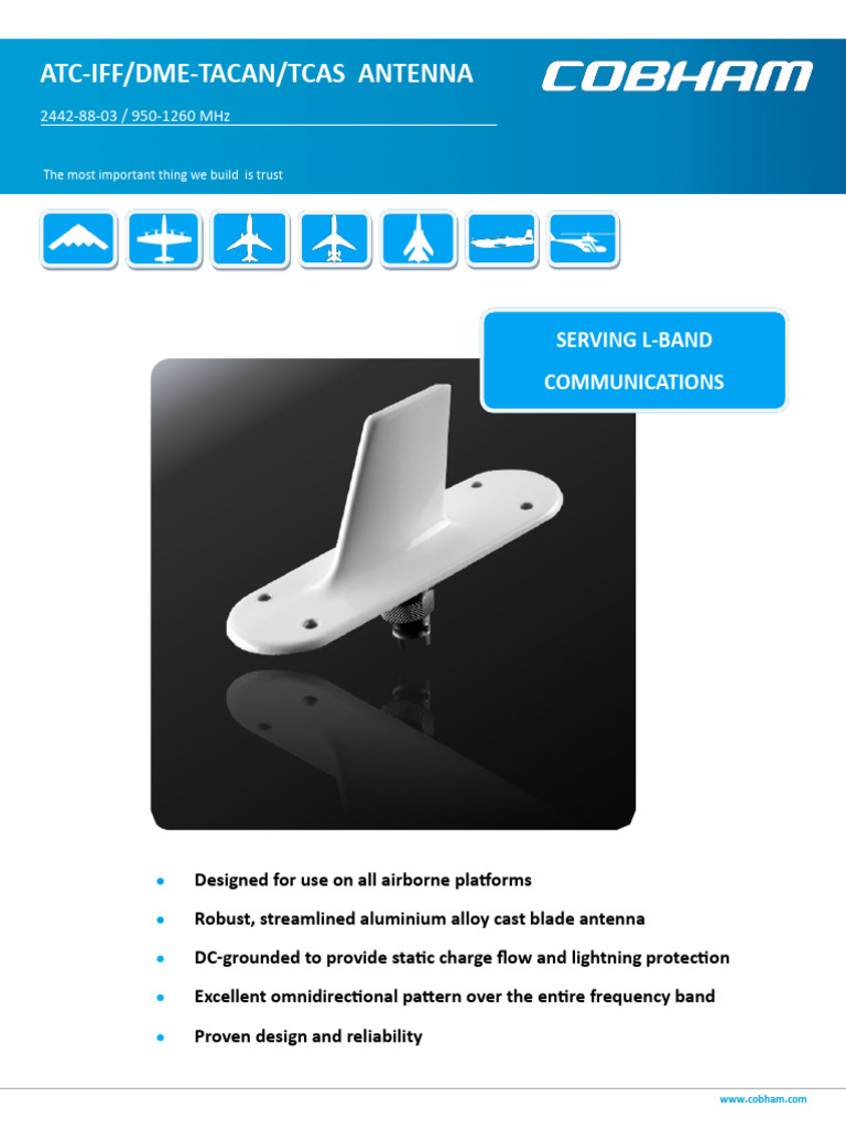With dimension-ATC-DMEDataSheet | PDF | Antenna (Radio) | Electrical ...