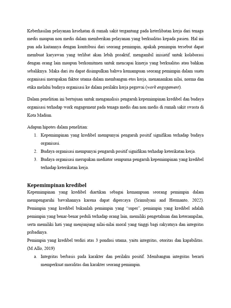 Analisis Kepemimpinan Journal | PDF