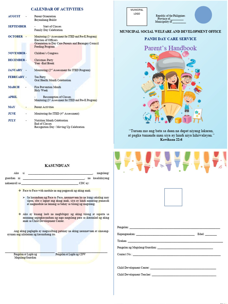 CDC Parent Handbook | PDF