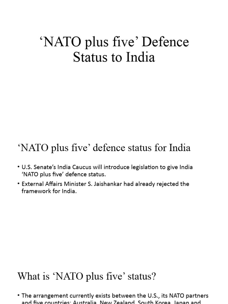 NATO Plus Five 23-06-2023 Presentation | PDF | Nato | Foreign Exchange ...