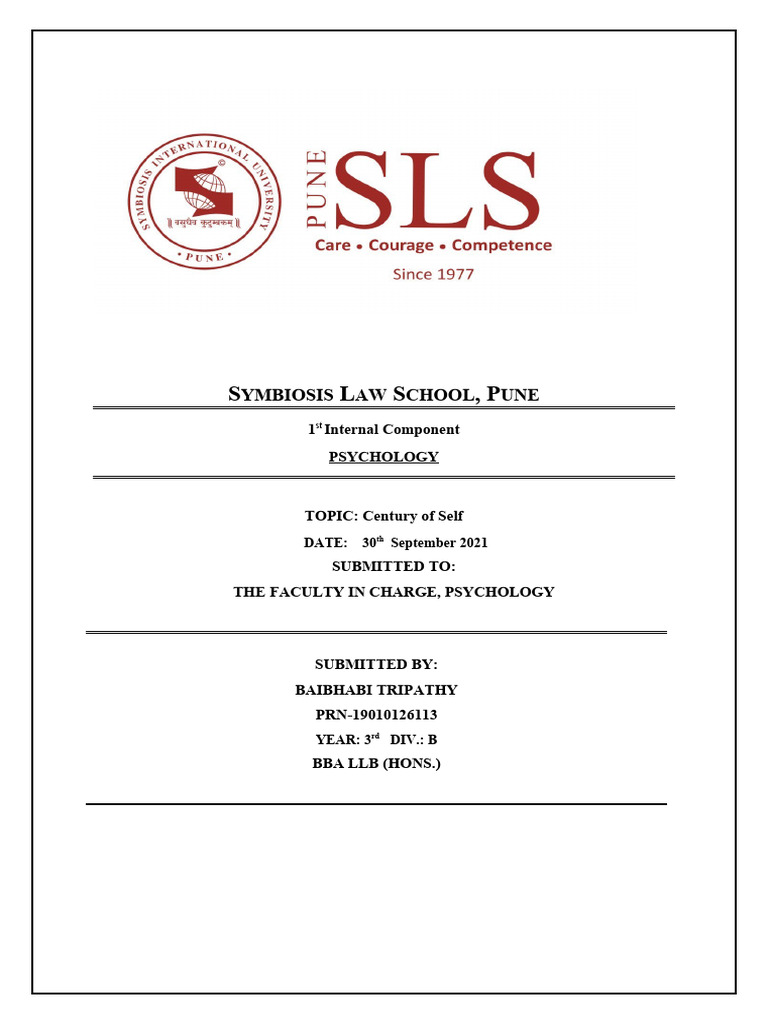 PSYCHOLOGY | PDF | Id | Unconscious Mind