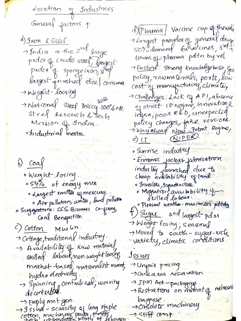 Miscellaneous Notes - Geography | PDF