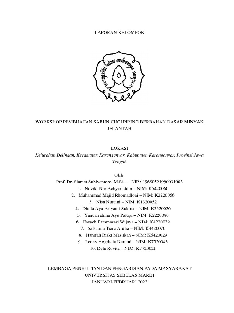 Laporan Kelompok KKN 101 | PDF