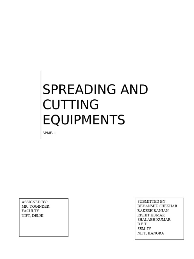 Advanced Textile Cutting Machines | PDF | Textiles | Grinding (Abrasive ...