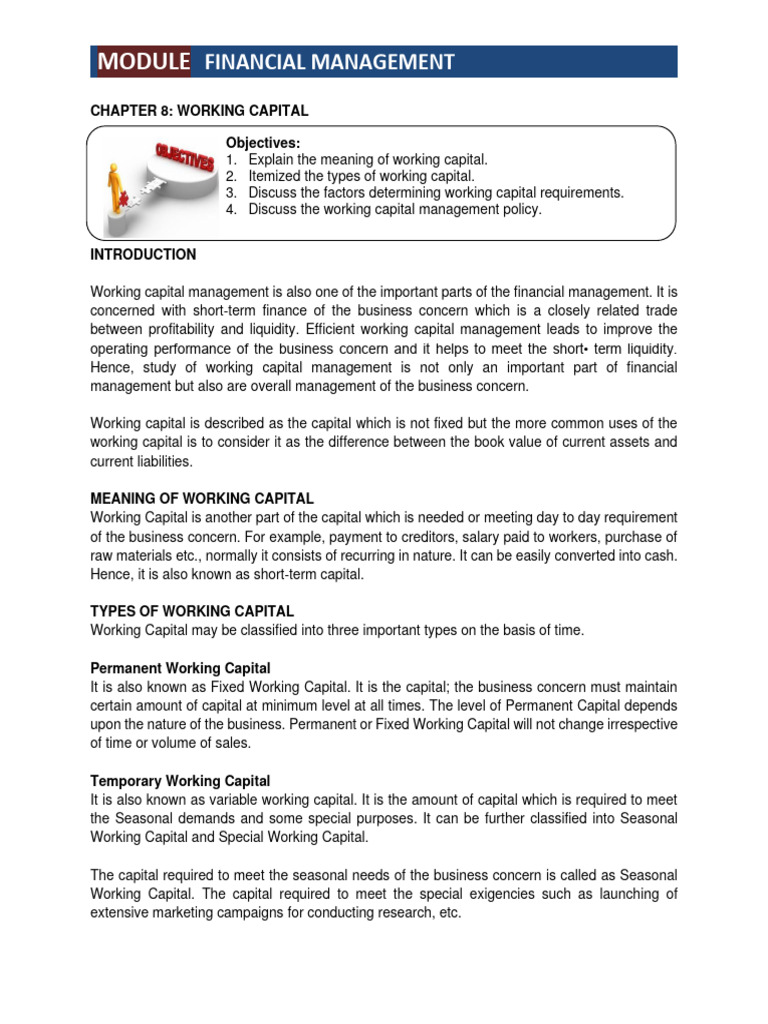 Understanding Working Capital Management | PDF | Working Capital ...