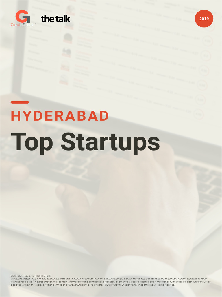 Hyderabad Top Startups Report | PDF | Small Business & Entrepreneurs ...