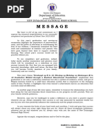 Deped Sec - Briones Message | PDF