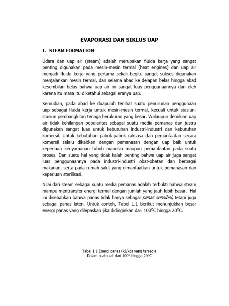 Modul 3A Penguapan Dan Energi Uap | PDF