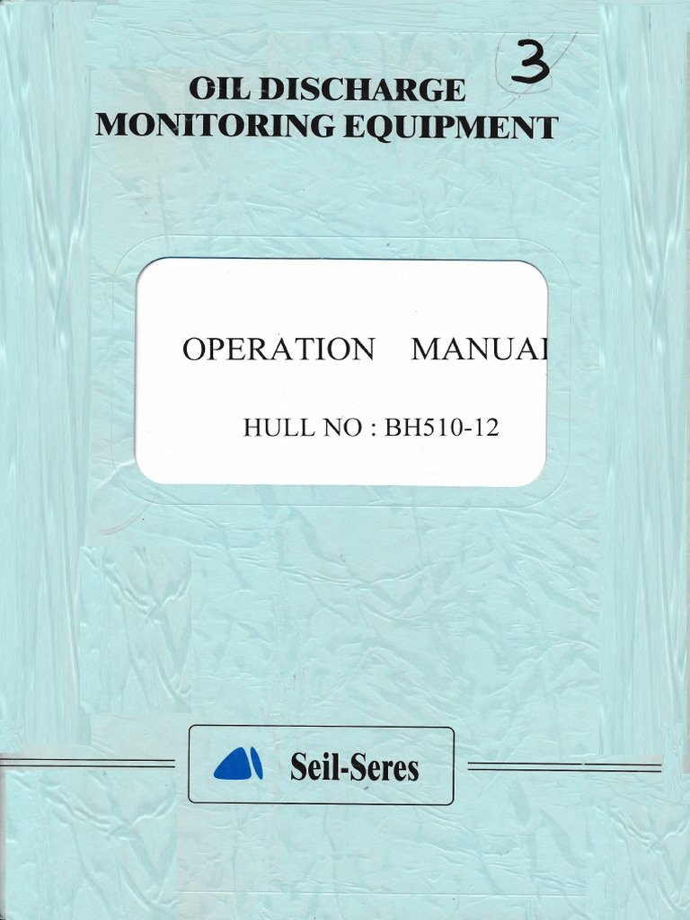 3 Oil Discharge Monitoring Equipment-Operation Manual | PDF | Oil ...