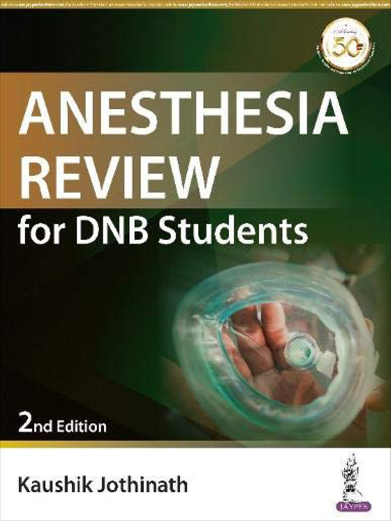 Kaushin Jothinath - Anesthesia Review For DNB Students-Jaypee (2021) | PDF | Midazolam ...